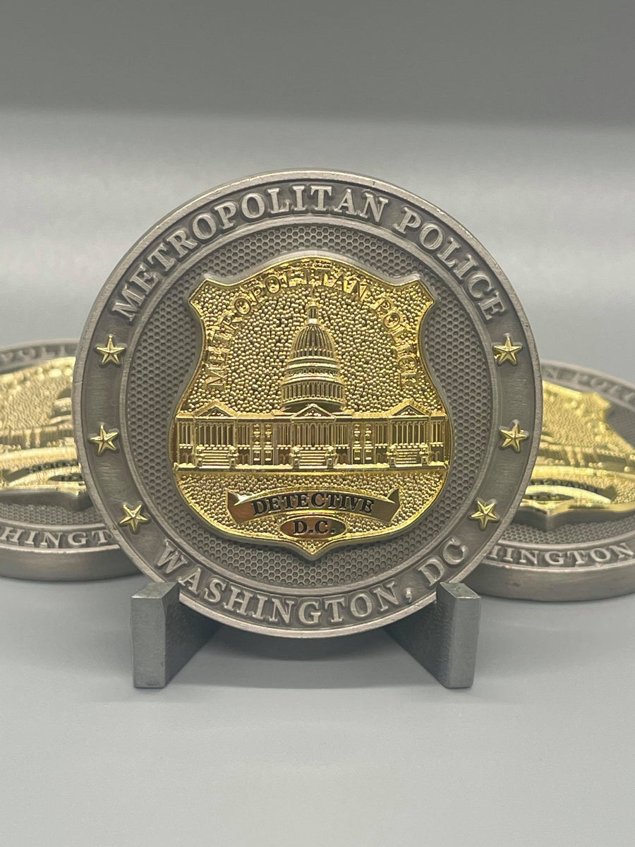 MPDC Detective Challenge Coin – Copper Gear Challenge Coins