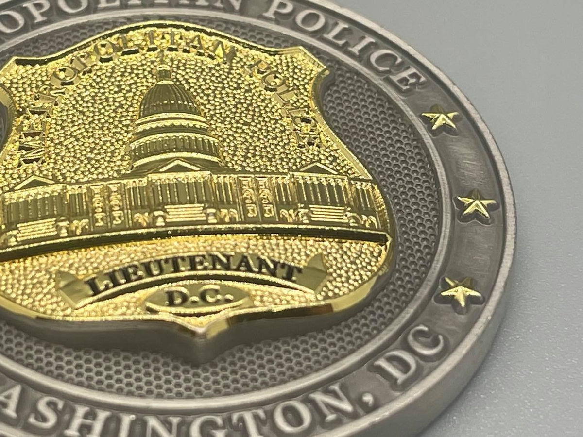 MPDC Lieutenant Challenge Coin – Copper Gear Challenge Coins